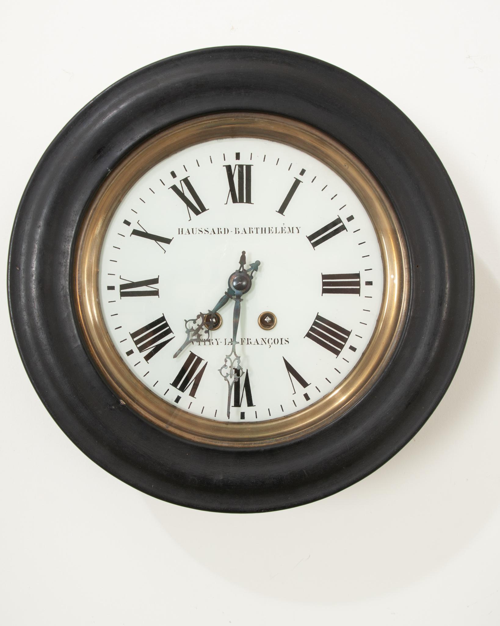 French 19th Century Ebony Wall Clock at 1stDibs | antoine de praiteau ...