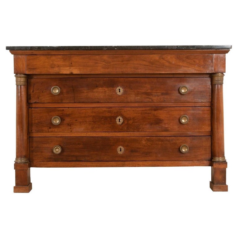 French 19th Century Empire Mahogany Commode at 1stDibs