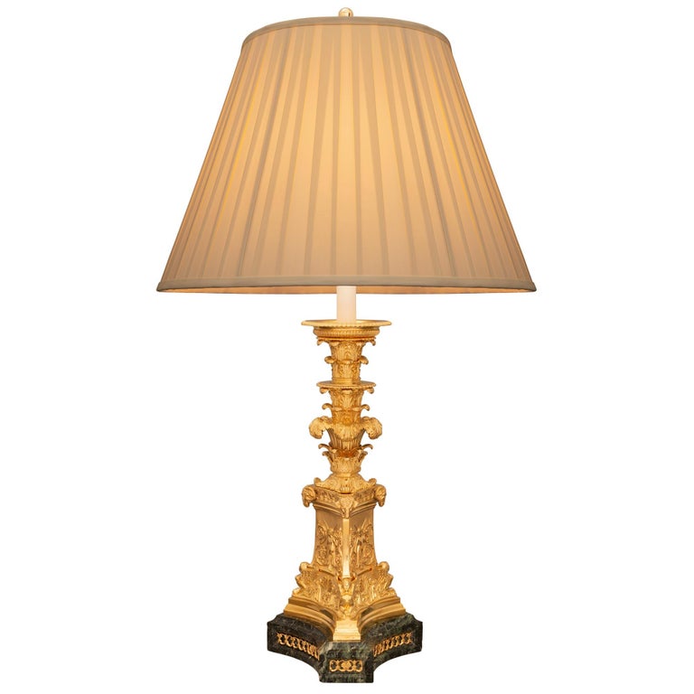 French 19th Century Empire St. Belle Époque Period Marble and Ormolu ...