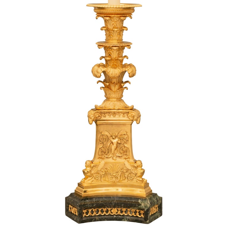 French 19th Century Empire St. Belle Époque Period Marble and Ormolu ...