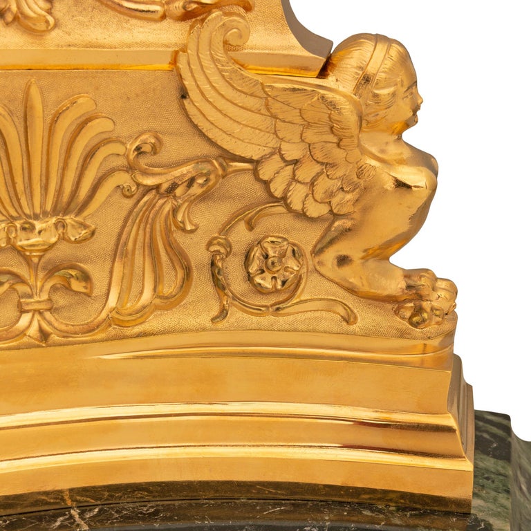 French 19th Century Empire St. Belle Époque Period Marble and Ormolu ...