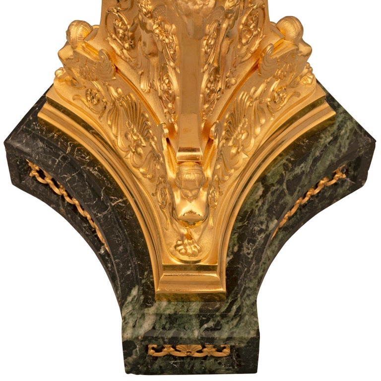 French 19th Century Empire St. Belle Époque Period Marble and Ormolu ...