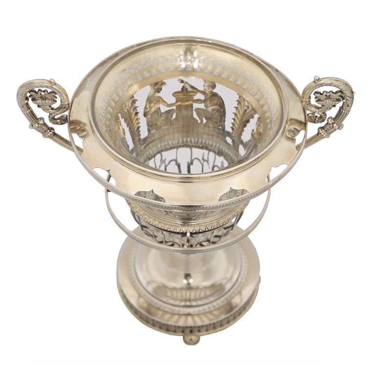 French 19th Century Empire St. Sterling Silver Caviar Server For Sale ...