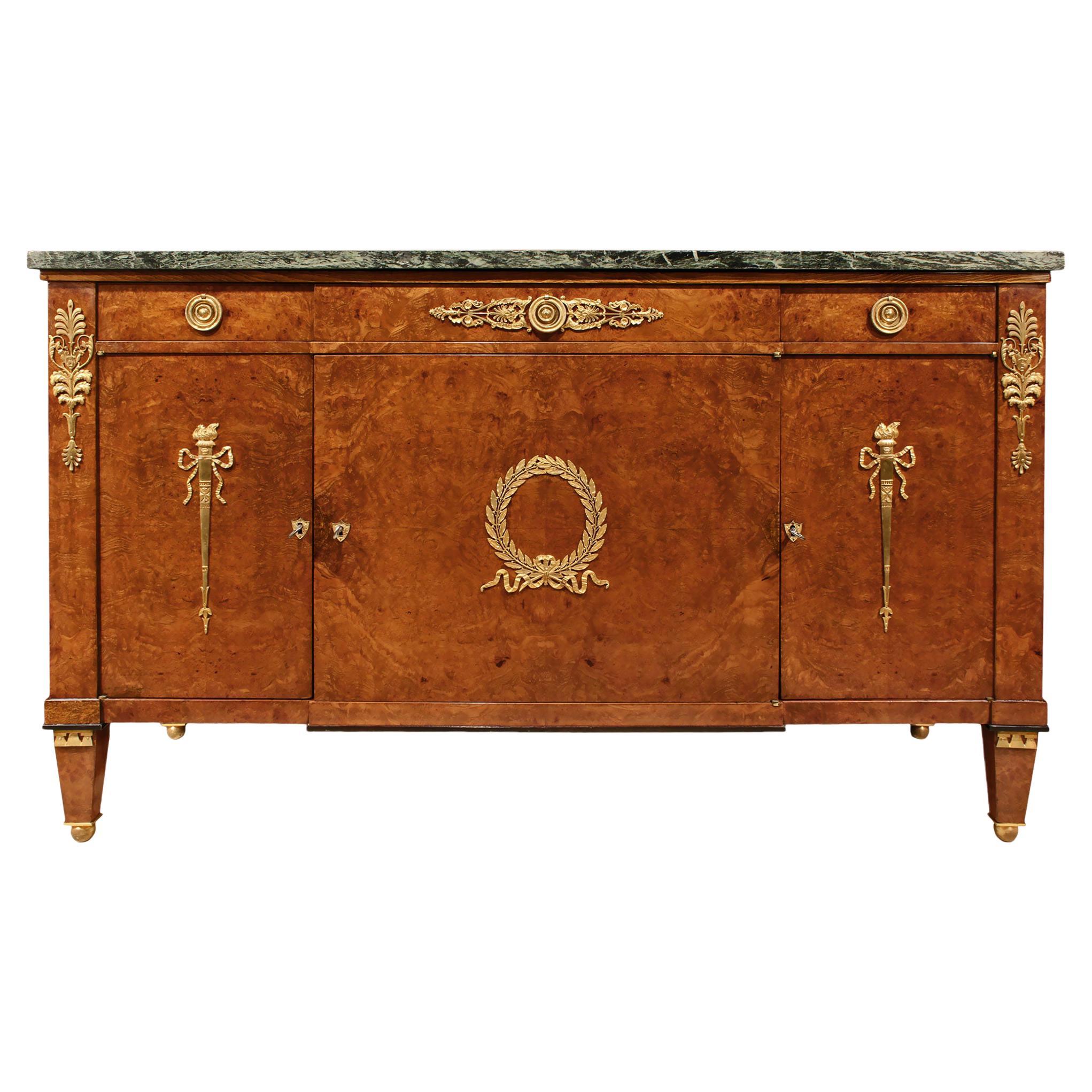 A French 19th Century Empire St. Flamed Mahogany Buffet at 1stDibs