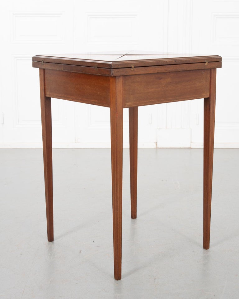 French 19th Century Envelope Game Table For Sale at 1stDibs