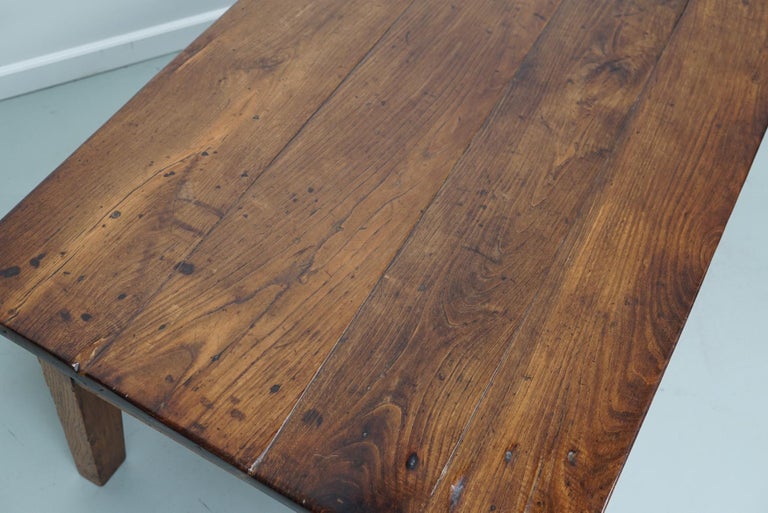 French 19th Century Farmhouse Rustic Chestnut Coffee Table For Sale at ...