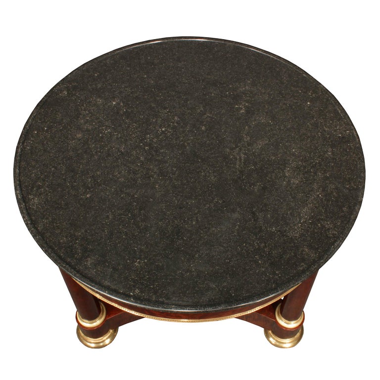 French 19th Century First Empire Crouch Mahogany Center Table For Sale ...