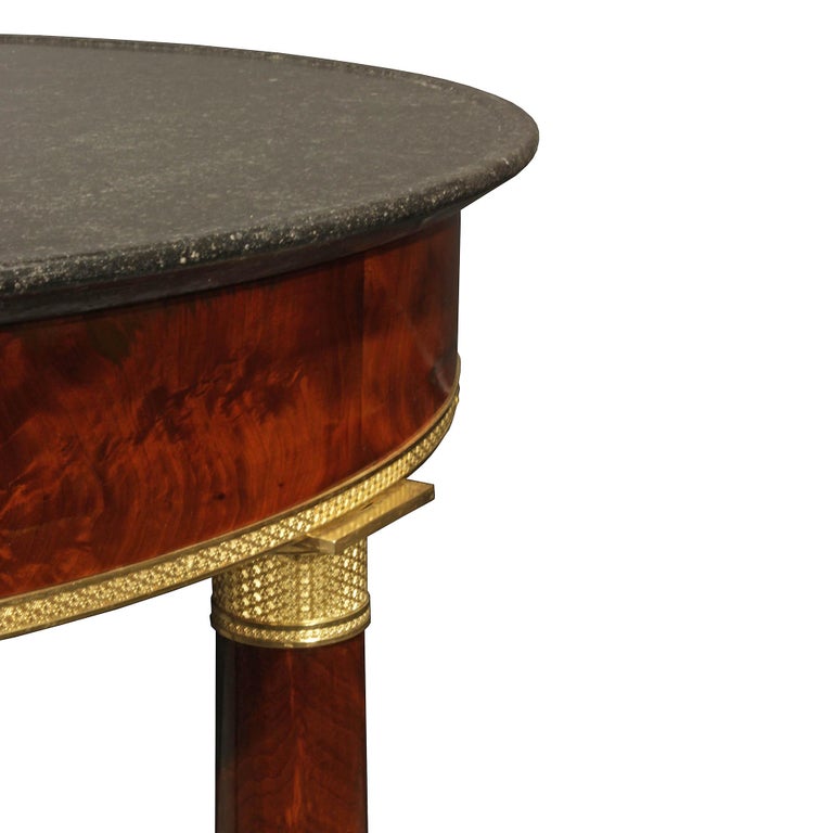 French 19th Century First Empire Crouch Mahogany Center Table For Sale ...