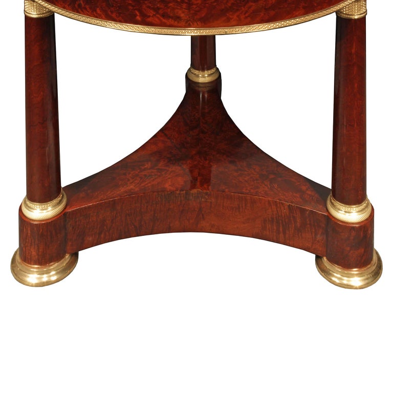 French 19th Century First Empire Crouch Mahogany Center Table For Sale ...