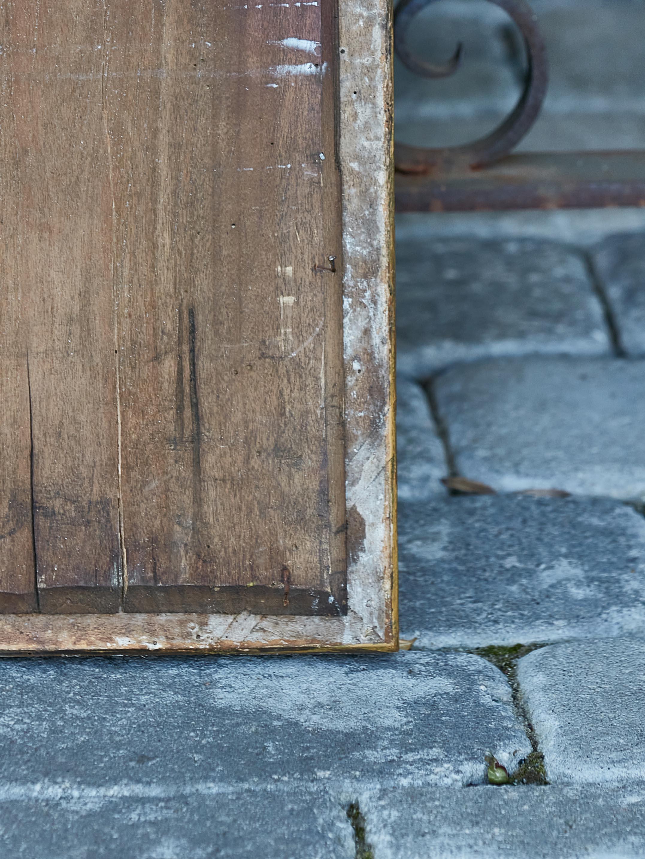French 19th Century Giltwood Rectangular Mirror with Carved Reeded ...