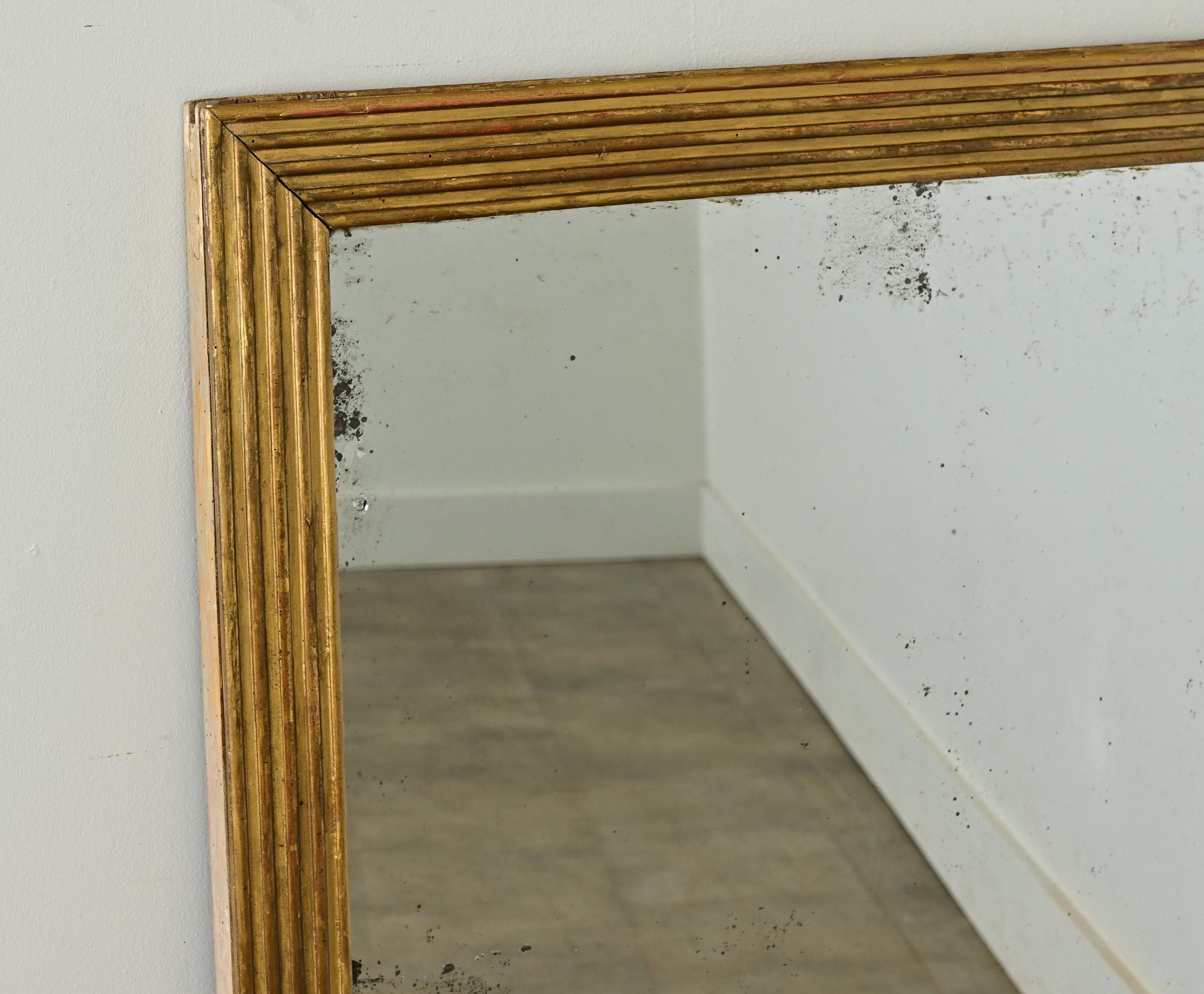 French 19th Century Gold Gilt Mirror For Sale at 1stDibs