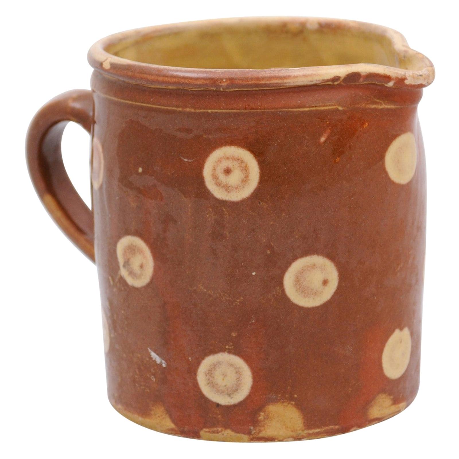 19th Century French Majolica Ceramic Glaze Faux Bois Bird Pitcher at ...