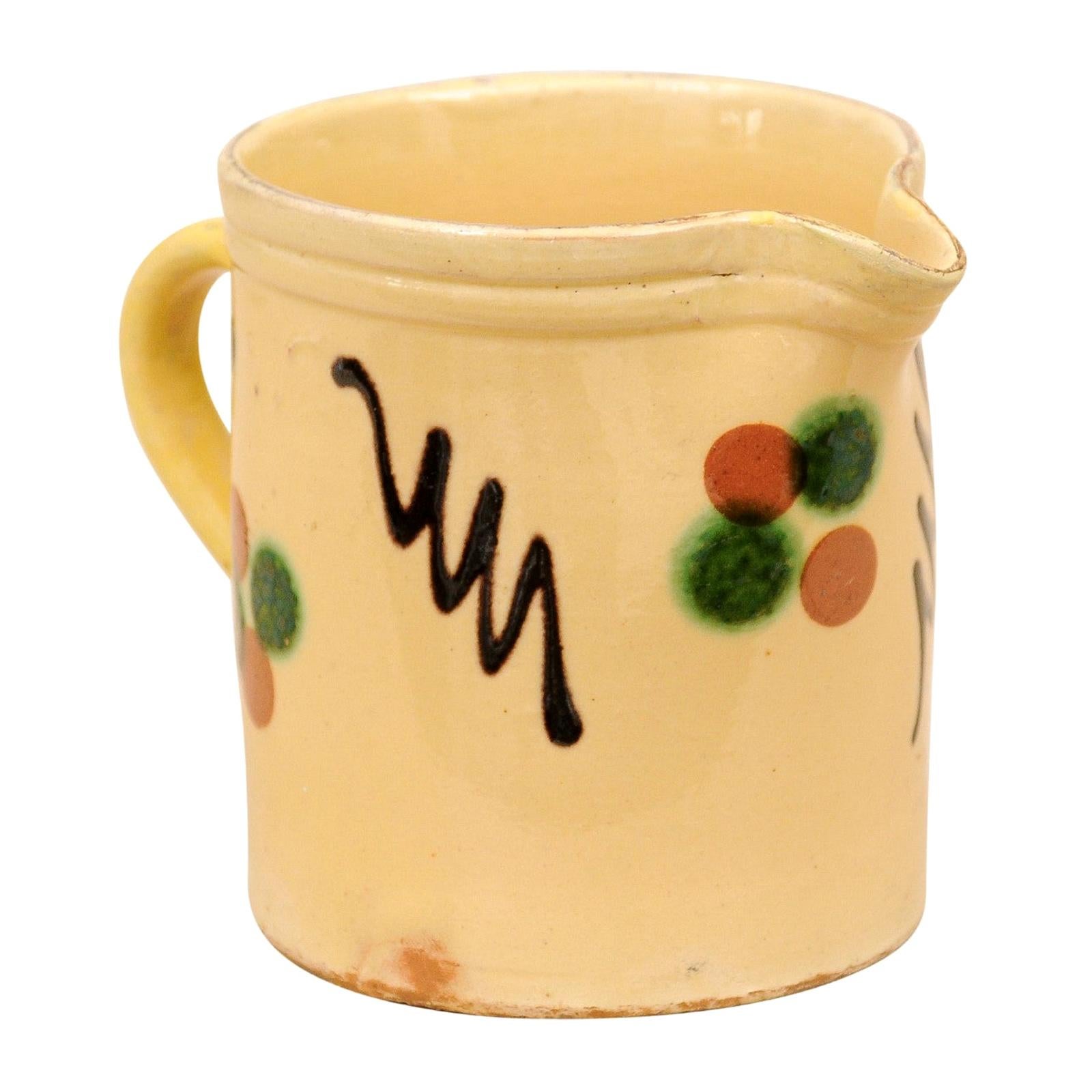 19th Century Sponge Ware Collection of Eight Pottery Pitchers For Sale ...