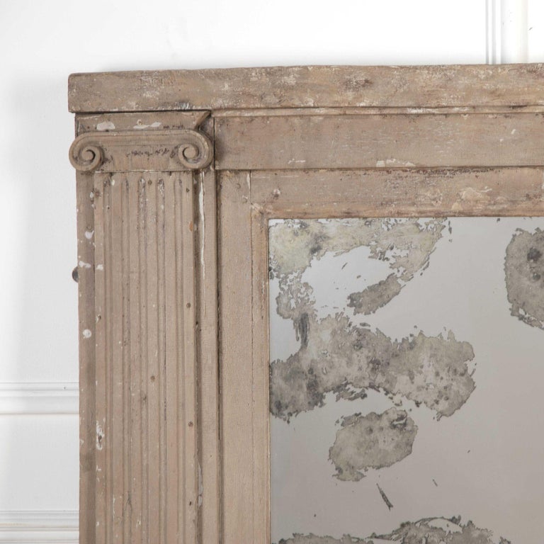 French 19th Century Large Corinthian Column Panelled Mirror For Sale at ...