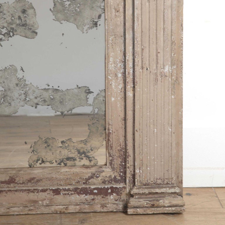 French 19th Century Large Corinthian Column Panelled Mirror For Sale at ...