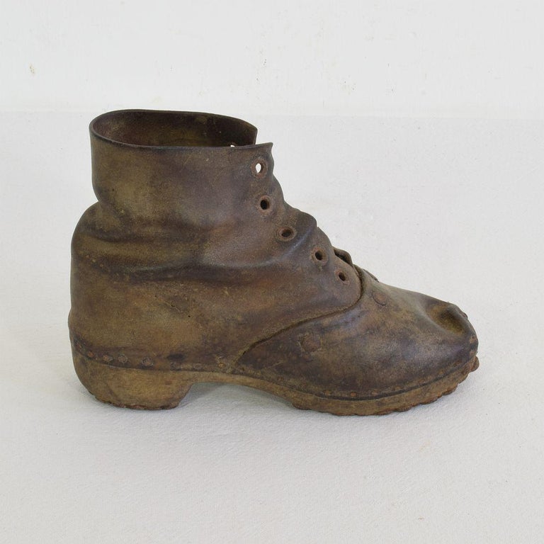 French 19th Century Leather Snow Shoe For Sale at 1stDibs