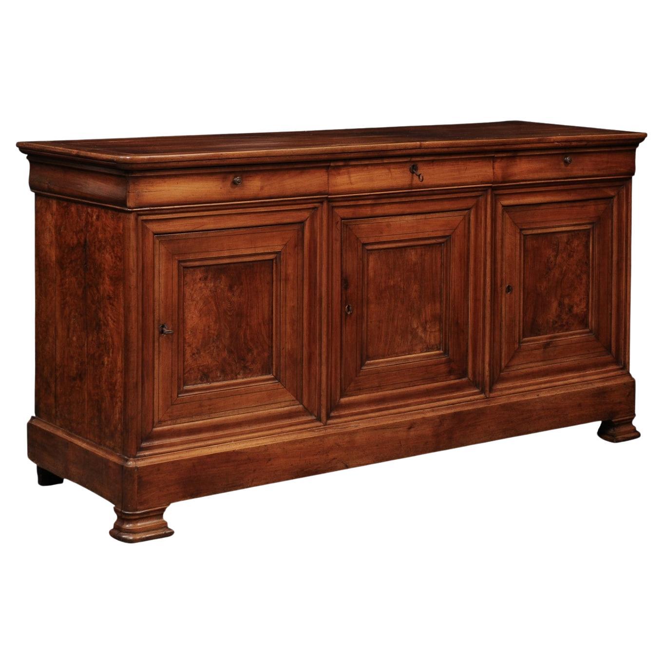 French 19th Century Louis Philippe Bibliotheque Inspired Cabinet For ...