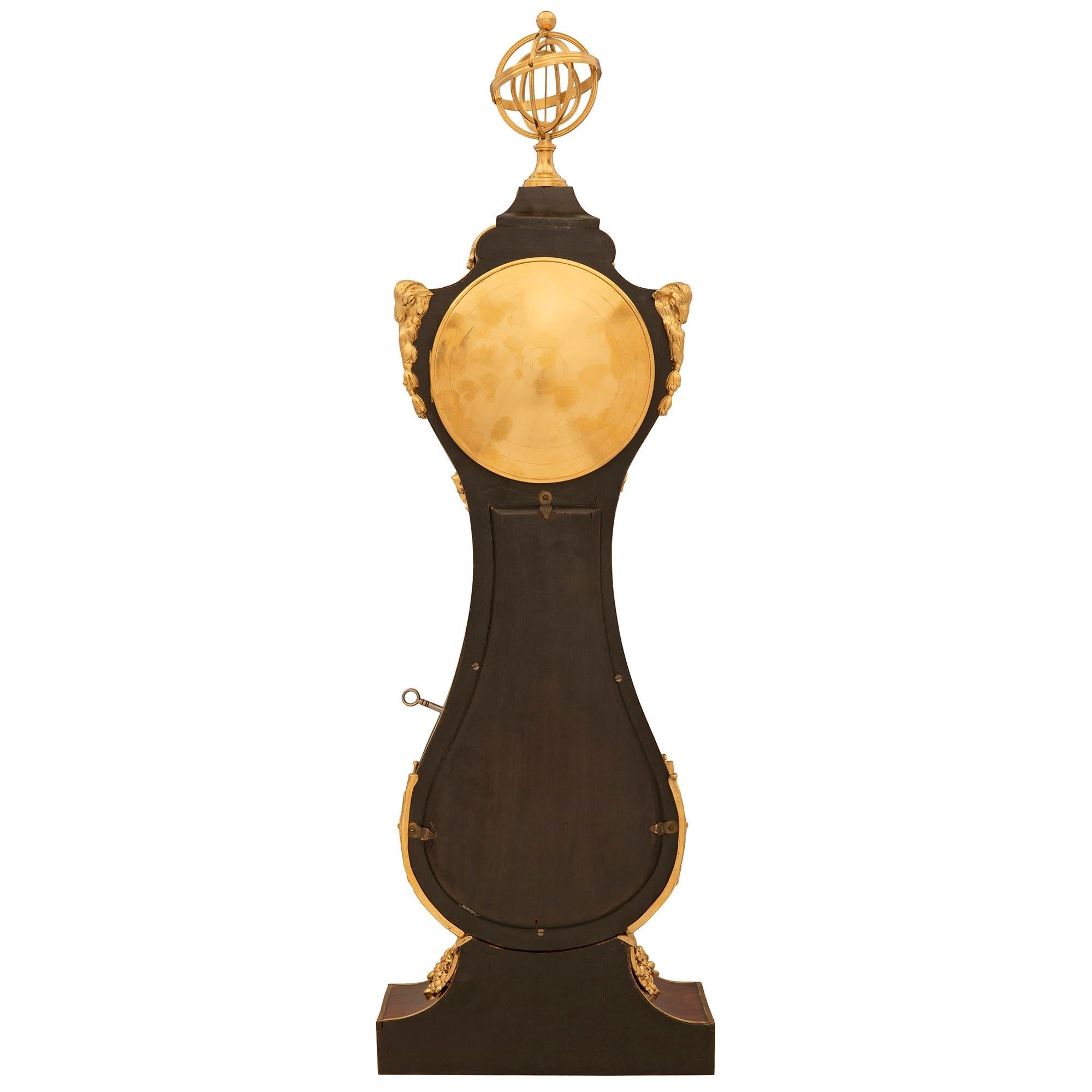 French 19th Century Louis XV St. Tortoiseshell and Ormolu Clock by ...