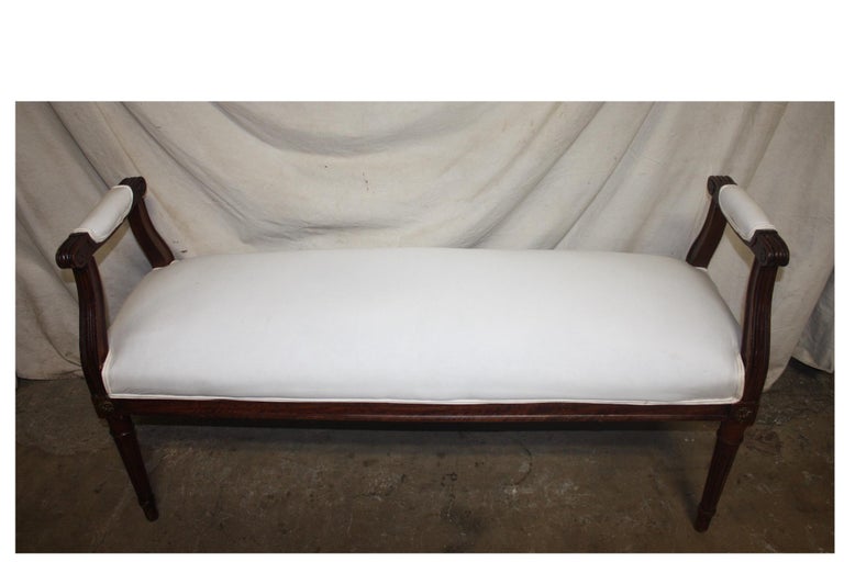 French 19th Century Louis XVI Bench at 1stDibs