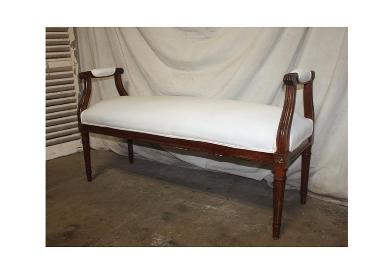 French 19th Century Louis XVI Bench at 1stDibs