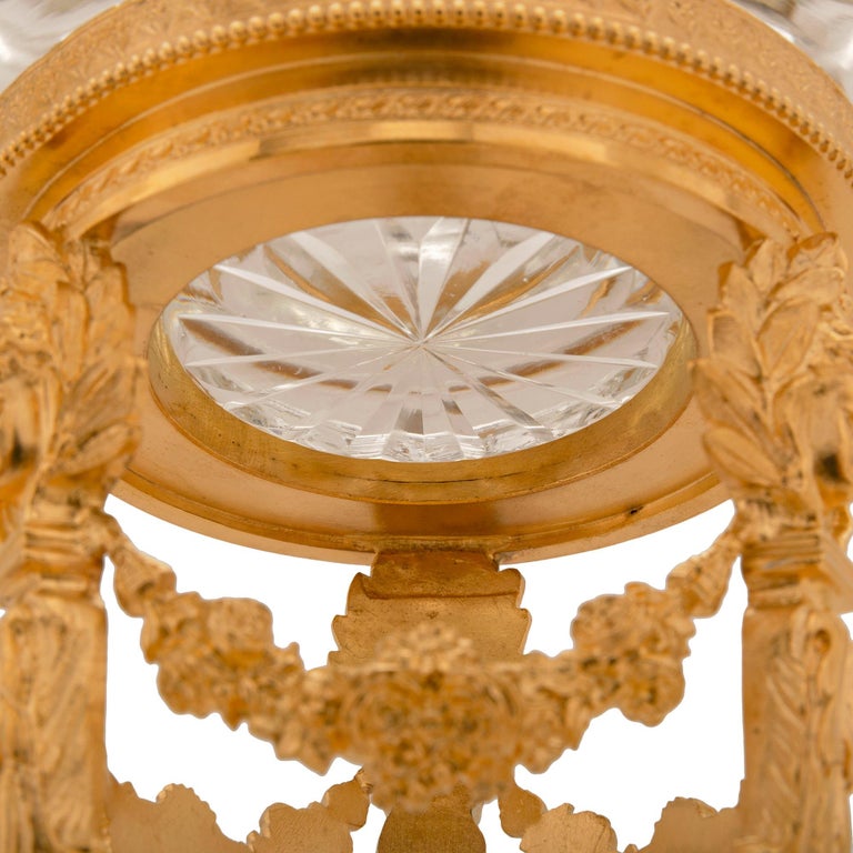 French 19th Century Louis XVI St. Baccarat Crystal and Ormolu ...