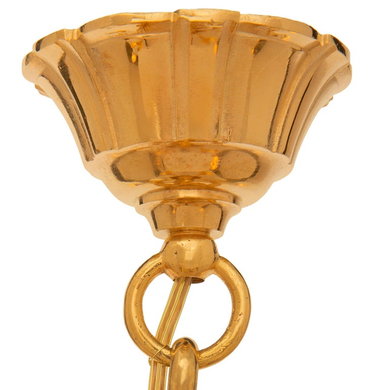 French 19th Century Louis XVI St, Belle Époque Period Ormolu Chandelier ...