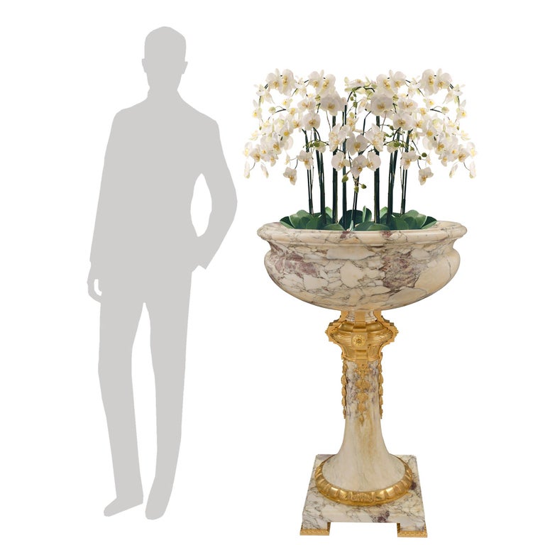 French 19th Century Louis XVI St. Fleur De Pêcher Marble And Ormolu ...