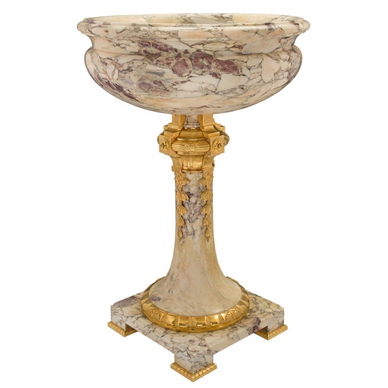 French 19th Century Louis XVI St. Fleur De Pêcher Marble And Ormolu ...