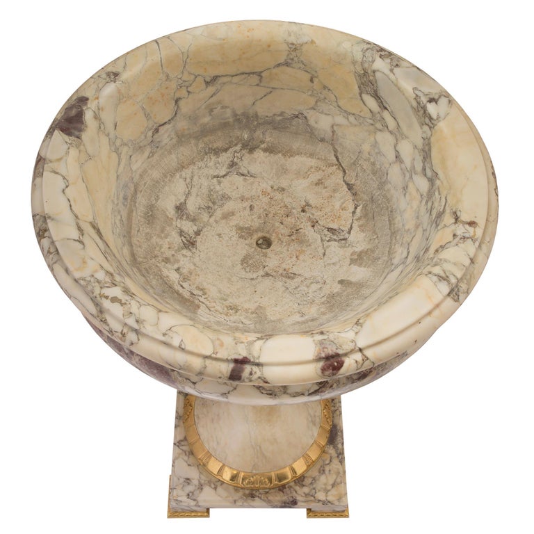 French 19th Century Louis XVI St. Fleur De Pêcher Marble And Ormolu ...