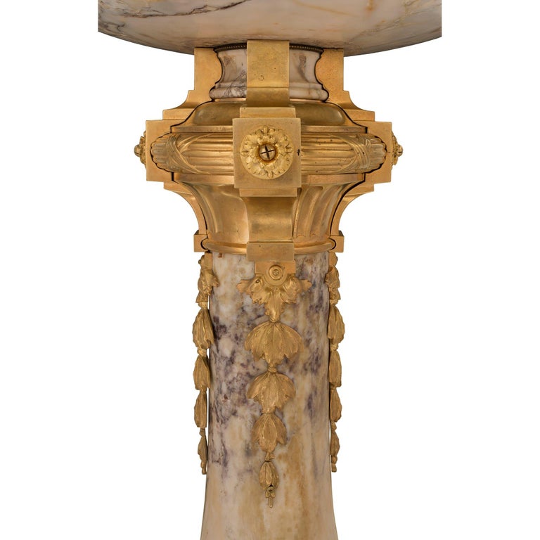 French 19th Century Louis XVI St. Fleur De Pêcher Marble And Ormolu ...