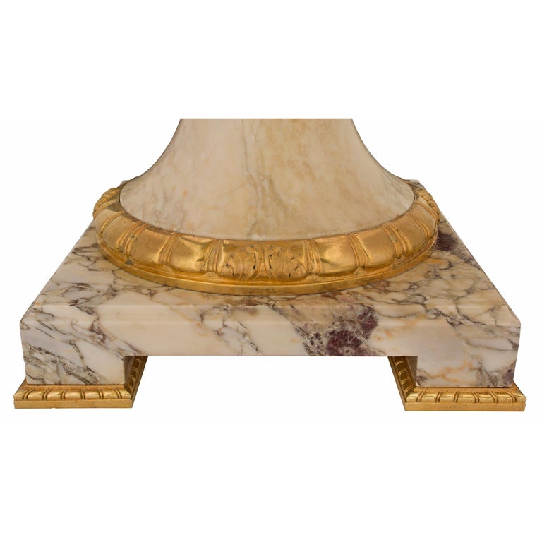 French 19th Century Louis XVI St. Fleur De Pêcher Marble And Ormolu ...
