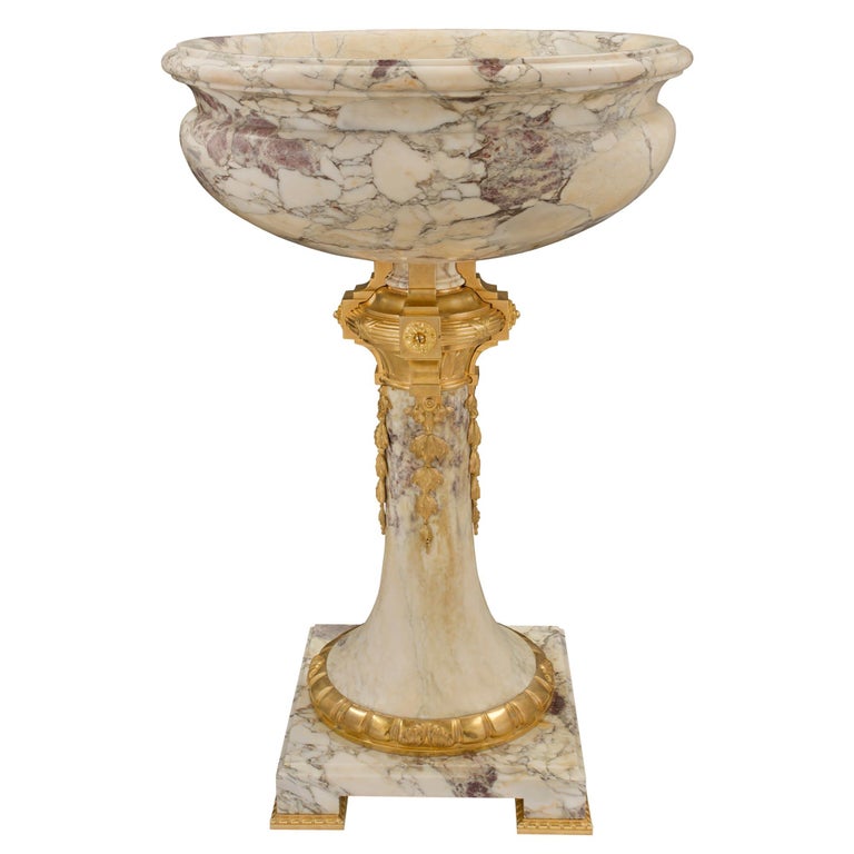 French 19th Century Louis XVI St. Fleur De Pêcher Marble And Ormolu ...