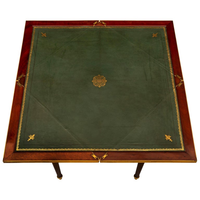 French 19th Century Louis XVI St. Handkerchief Games Table Signed A ...