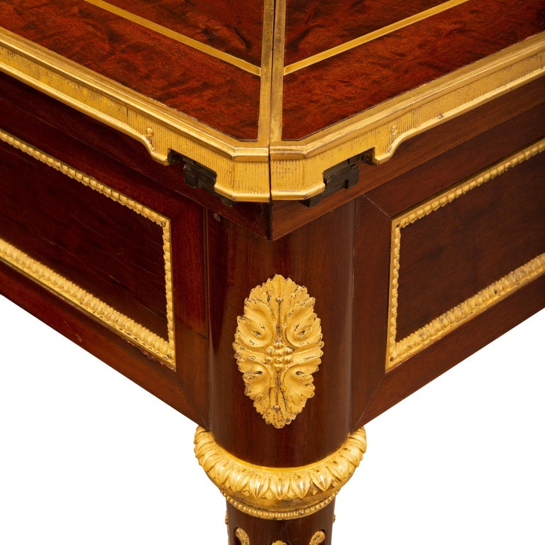 French 19th Century Louis XVI St. Handkerchief Games Table Signed A ...