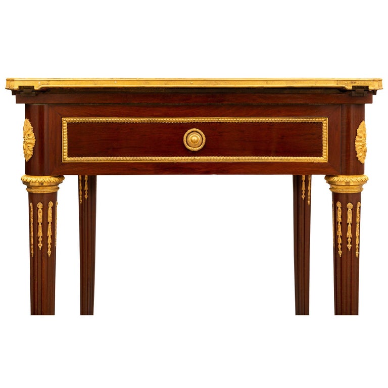French 19th Century Louis XVI St. Handkerchief Games Table Signed A ...