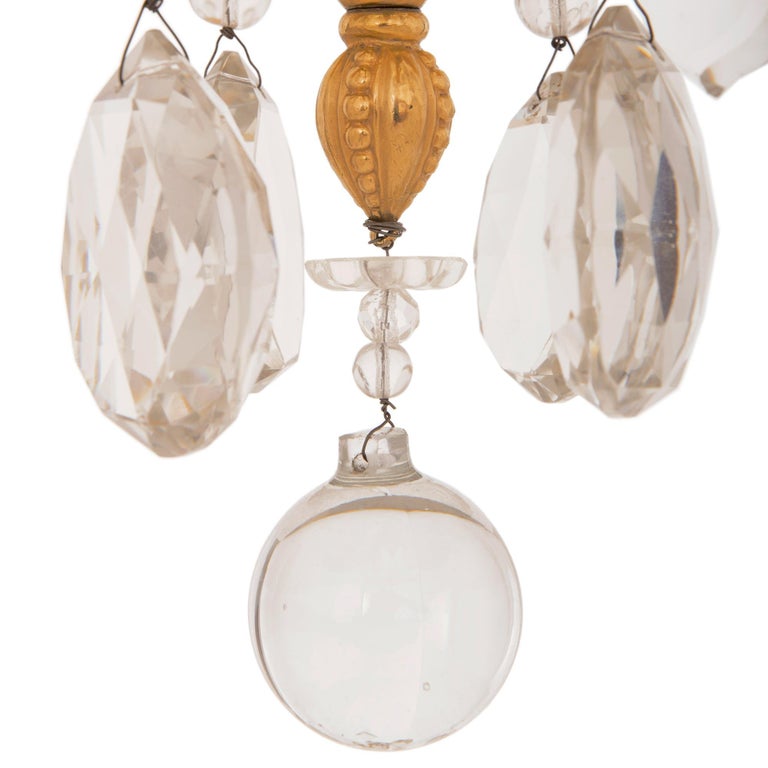 French 19th Century Louis XVI St. Ormolu and Baccarat Crystal ...