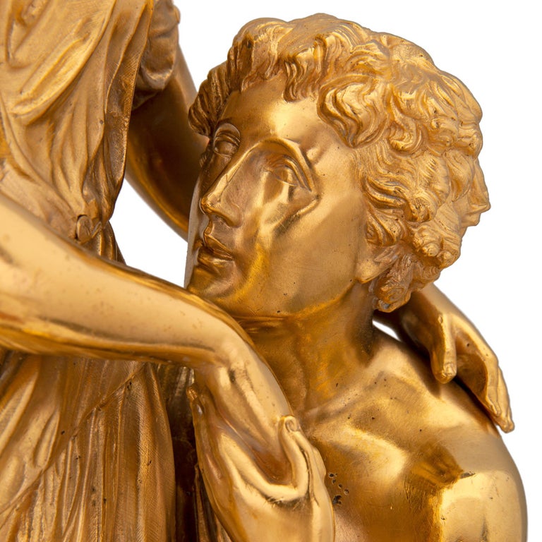 French 19th Century Louis XVI St. Ormolu And Patinated Bronze Statue ...