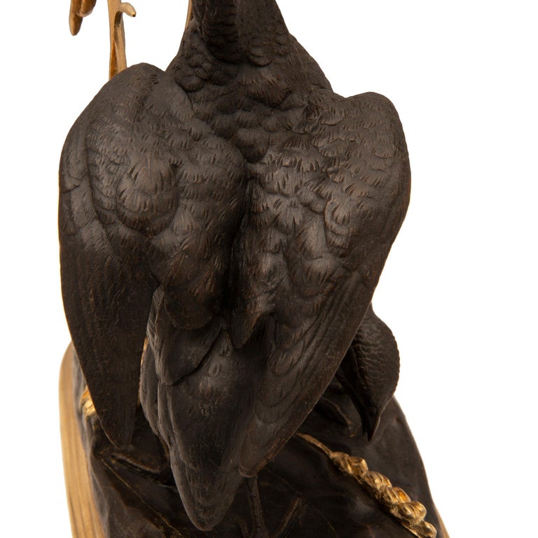 French 19th Century Louis XVI St. Patinated Bronze and Ormolu Statue ...