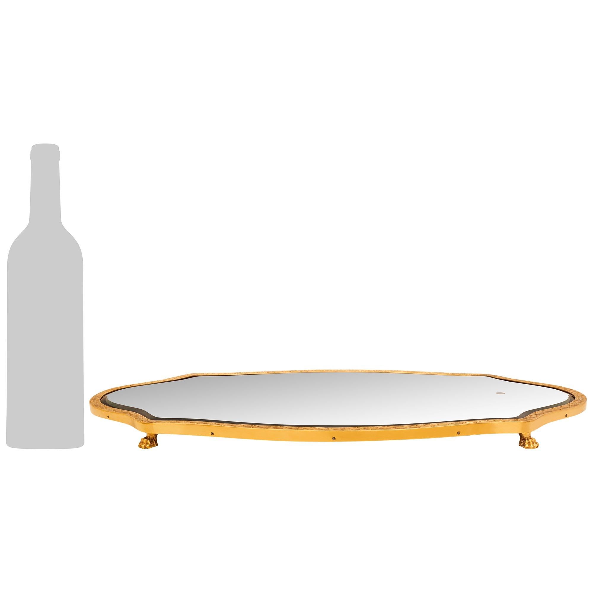 French 19th century Louis XVI st. Vermeil centerpiece plateau For Sale ...