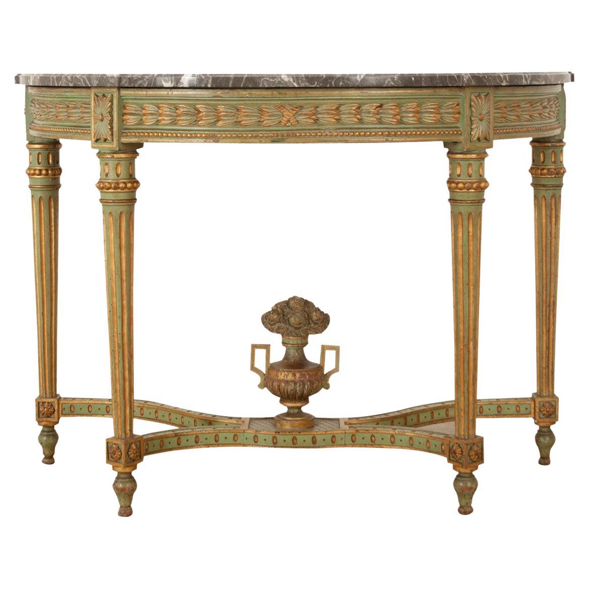 French Louis XVI Style '19th Century' Gilt Console Table For Sale at ...