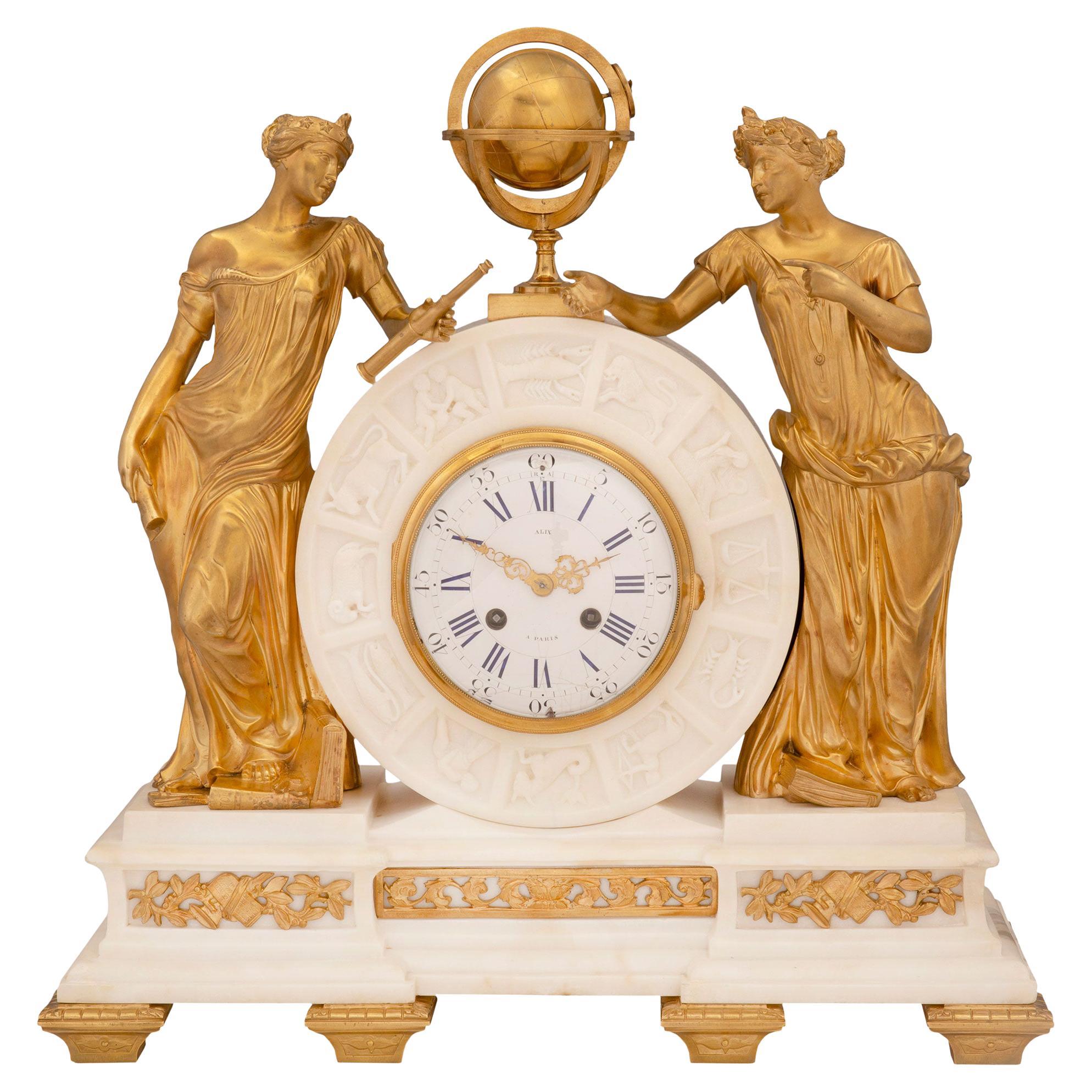 Louis XVI Style Giltwood Clock by Causard, Paris at 1stDibs