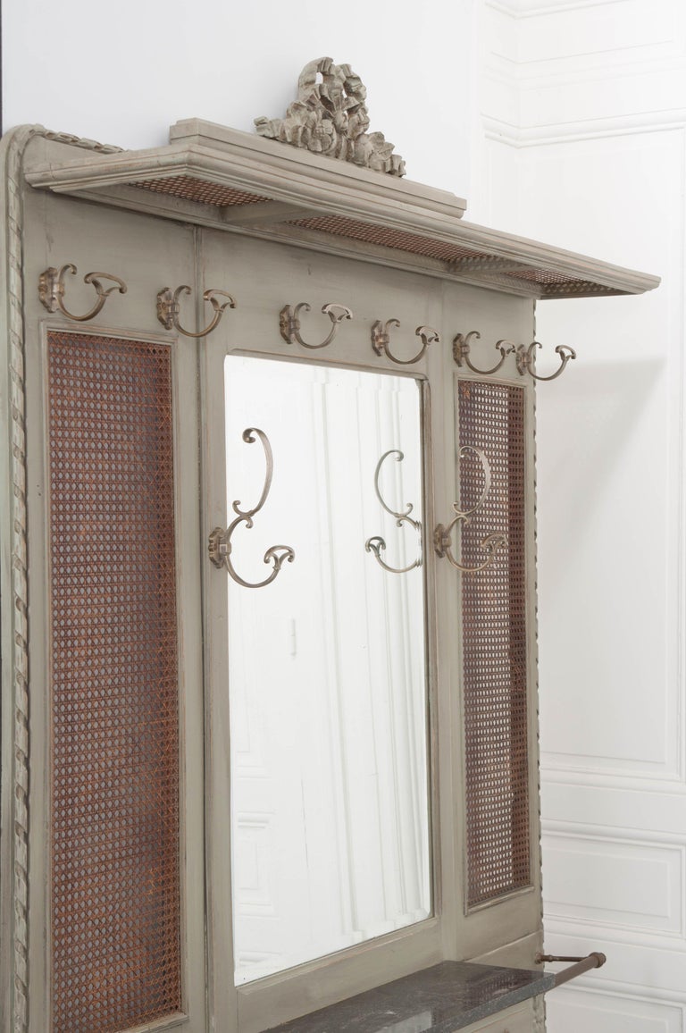 French 19th Century Louis XVI Style Painted Hall Tree at 1stDibs