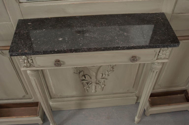 French 19th Century Louis XVI Style Painted Hall Tree at 1stDibs