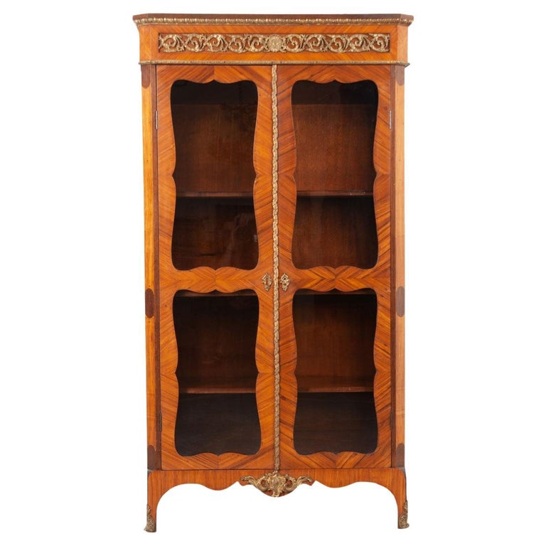 French 19th Century Louis XVI Style Vitrine For Sale at 1stDibs