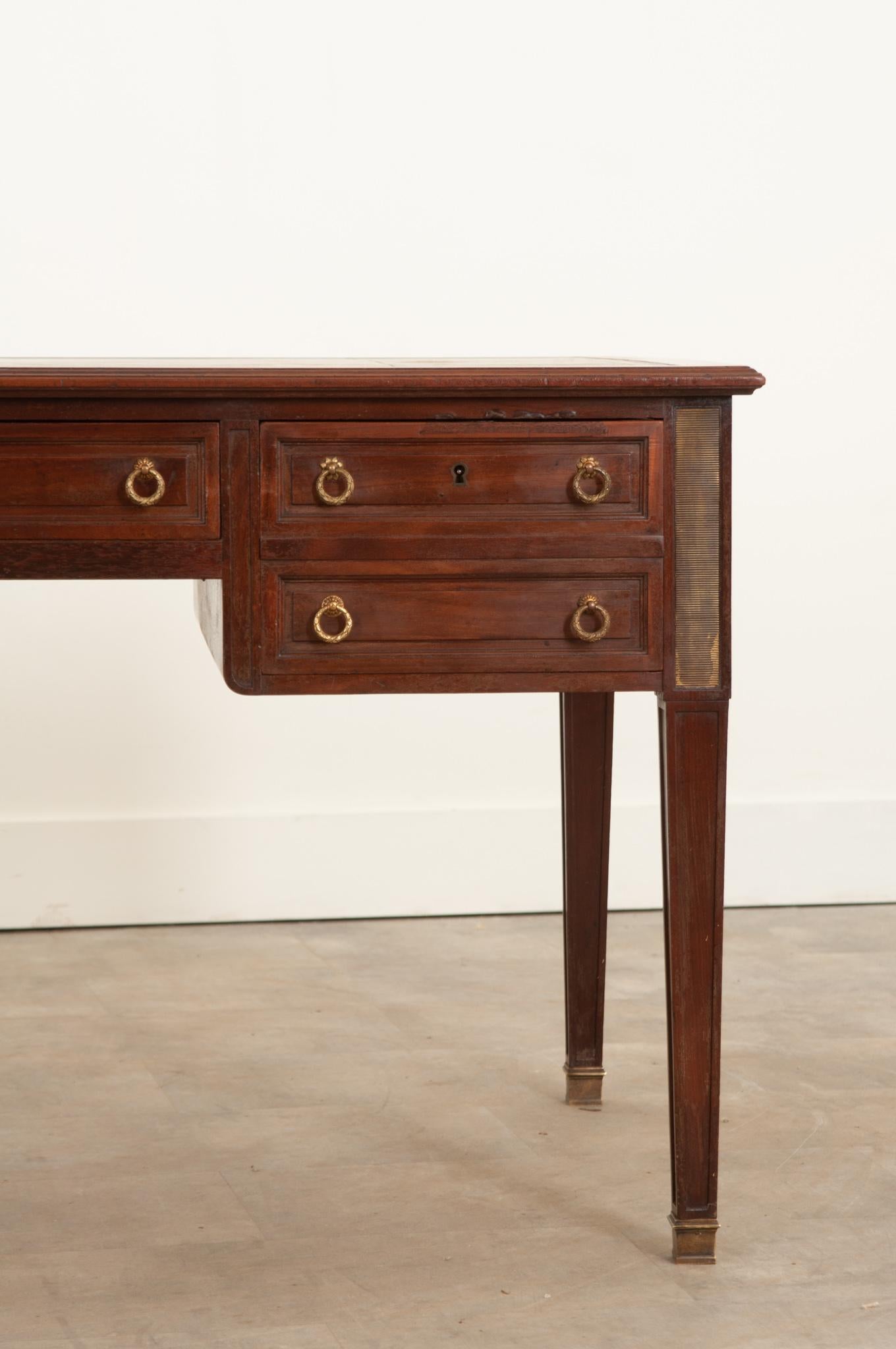 French 19th Century Mahogany Desk at 1stDibs