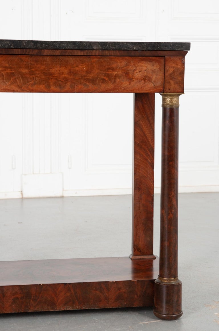 French 19th Century Mahogany Empire Console For Sale at 1stDibs