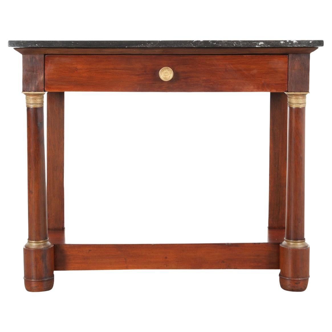 Petite Empire Console with Marble Top, France 19th century For Sale at ...