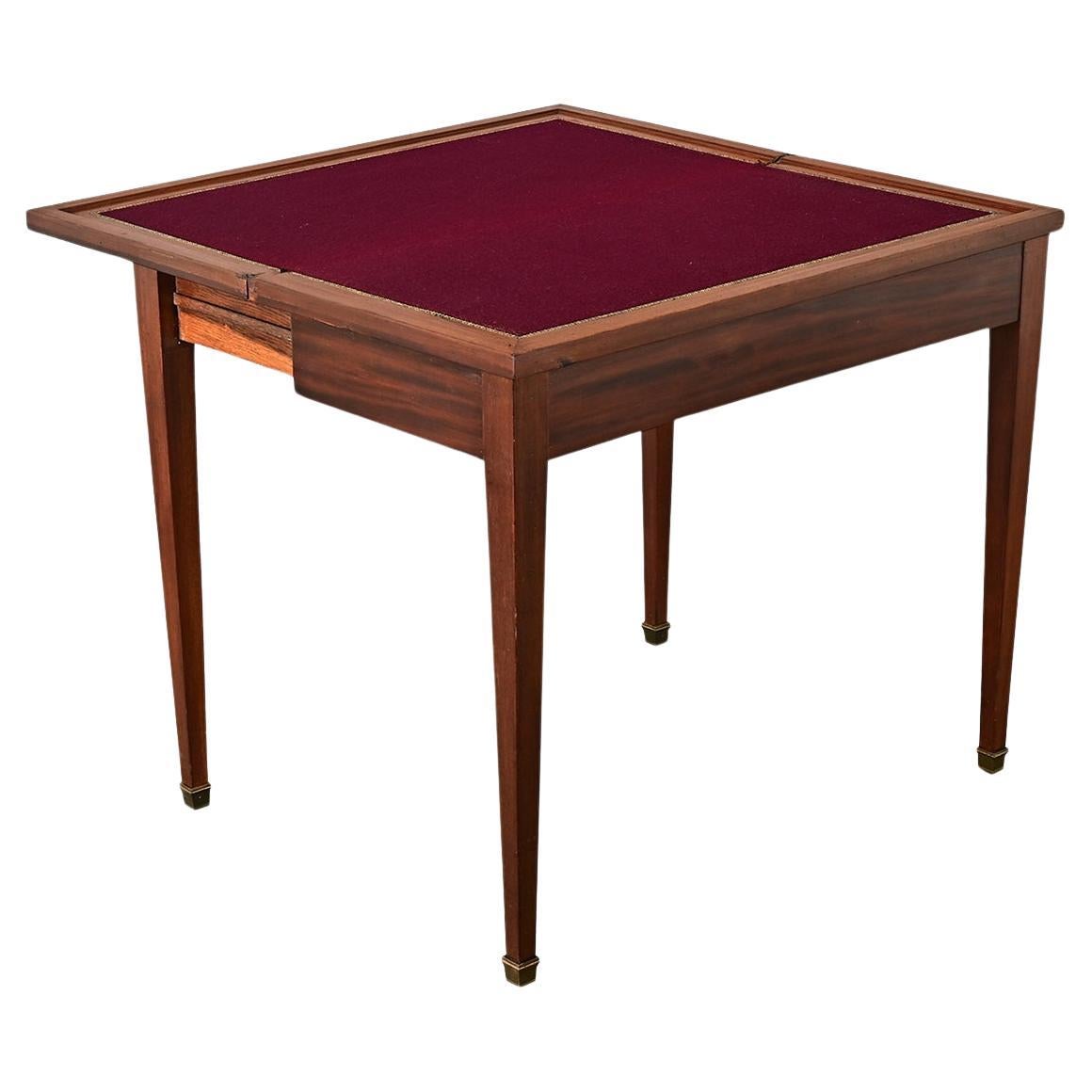 French 19th Century Envelope Game Table For Sale at 1stDibs