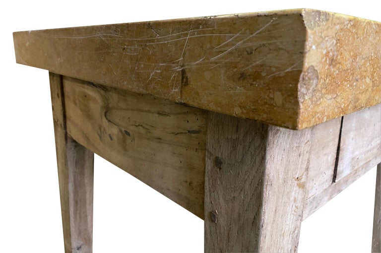 French 19th Century Marble Top Billot For Sale at 1stDibs