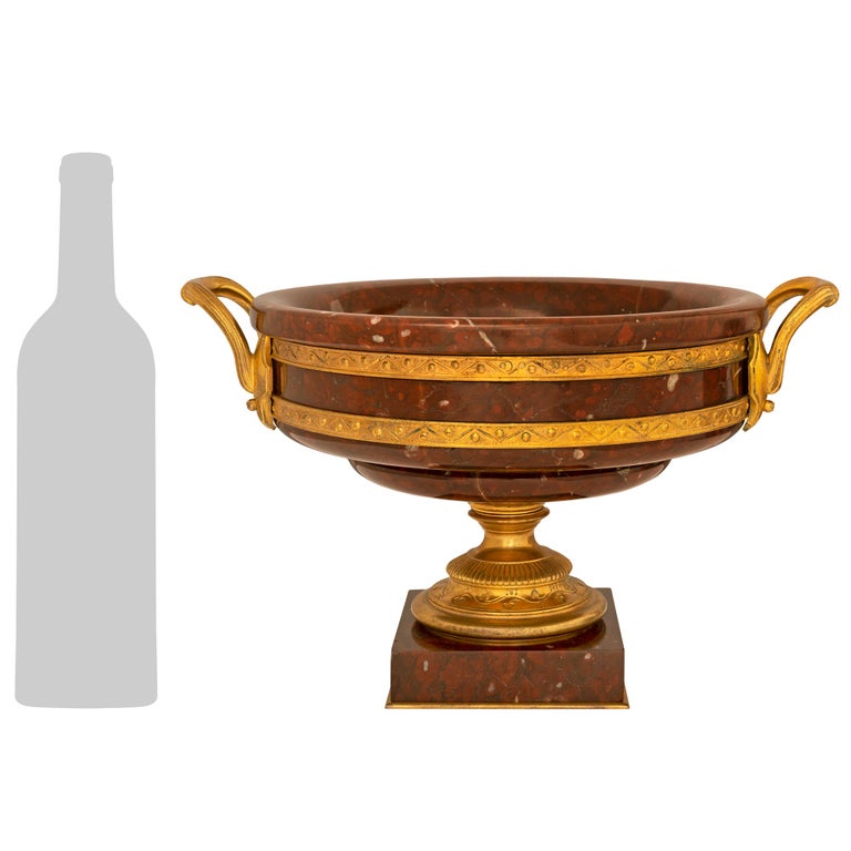 French 19th Century Neo-Classical St. Marble And Ormolu Tazza For Sale ...